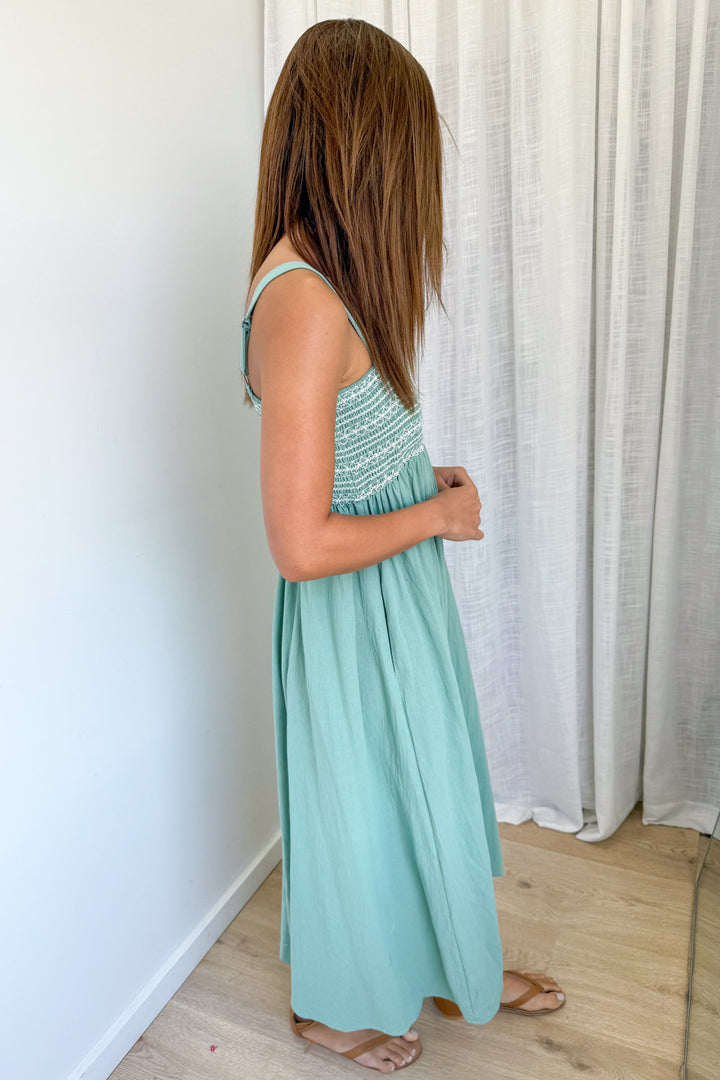 Ellie Dress - Green – Vine Apparel