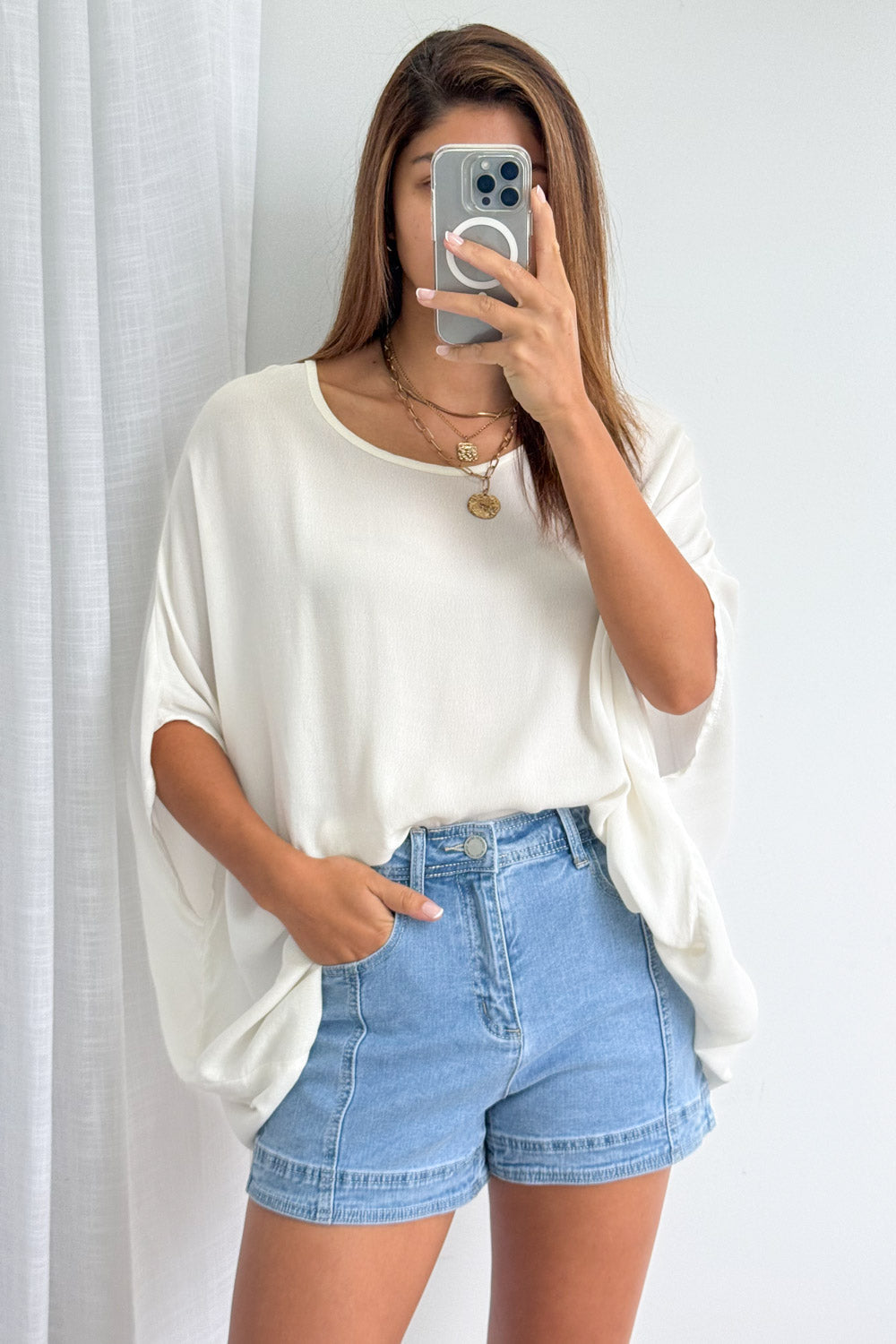 Sammy Denim Shorts - Light Blue – Vine Apparel