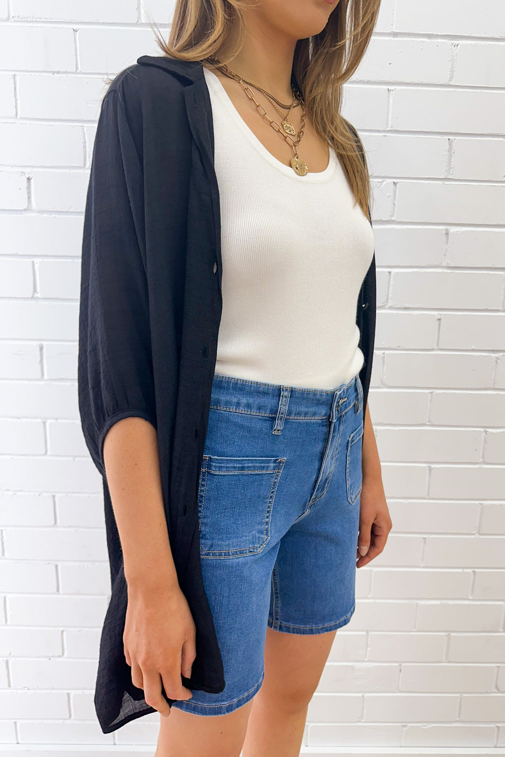Whitley Shorts - Denim – Vine Apparel