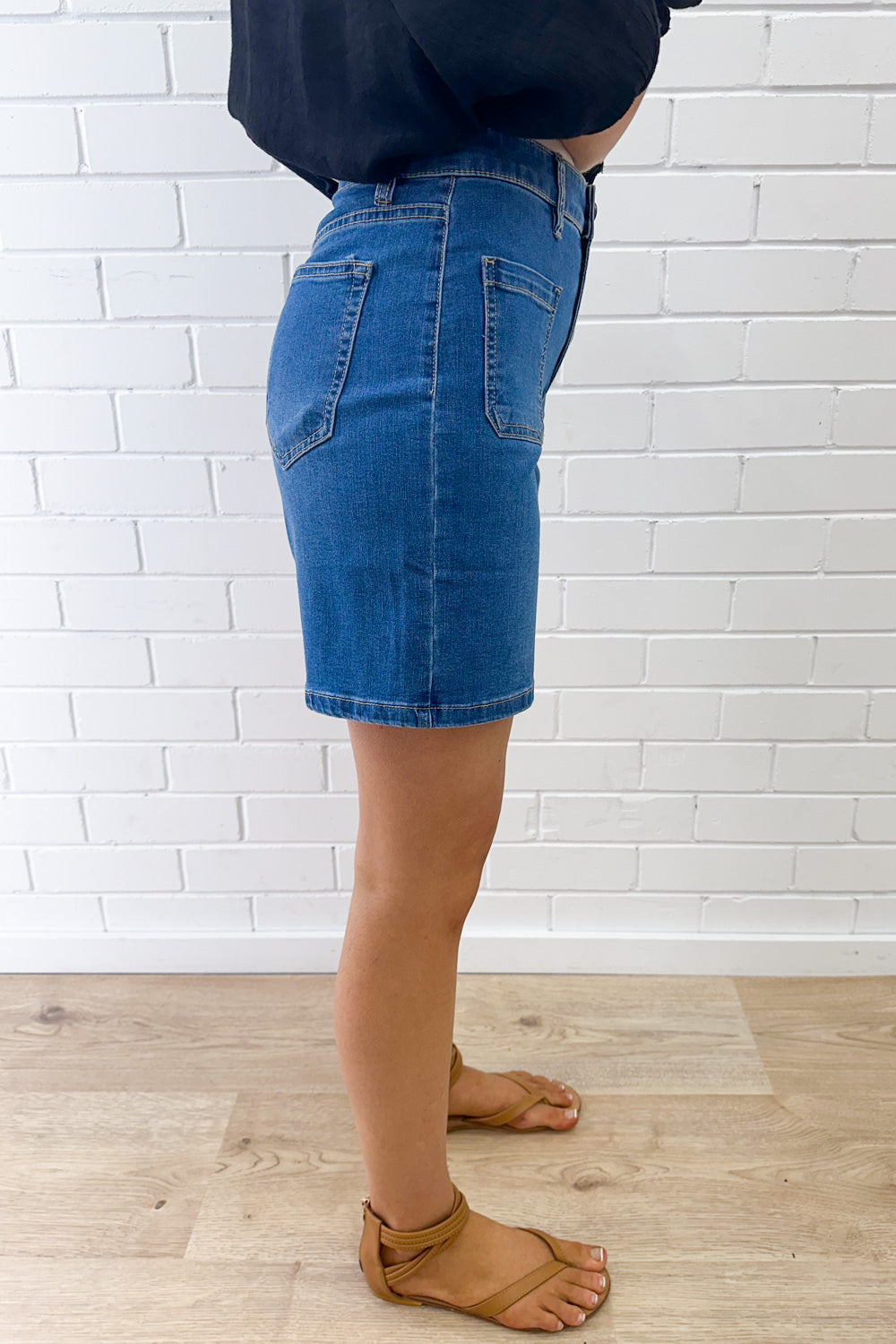 Whitley Shorts - Denim – Vine Apparel