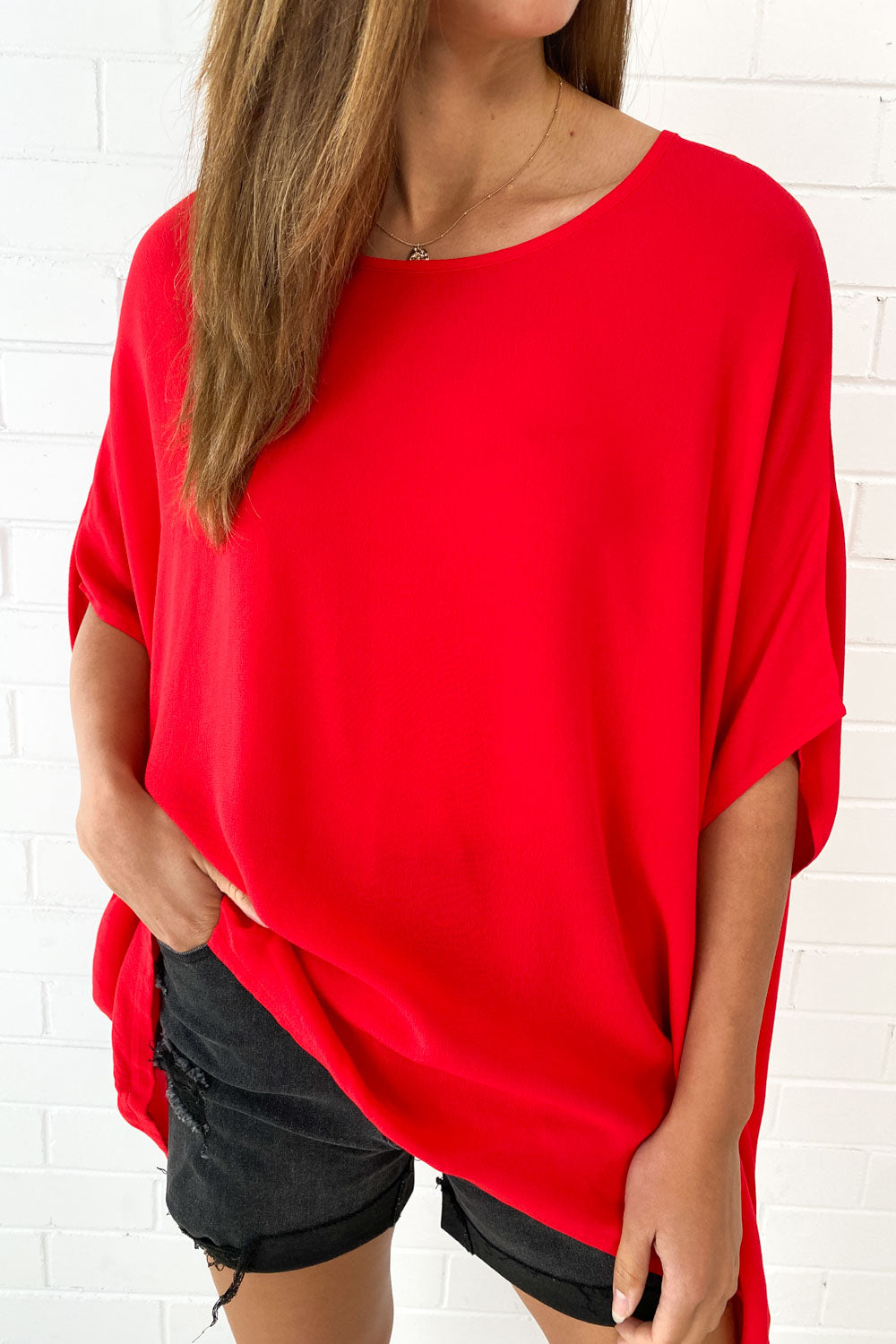 Zara Basic Drape Top – Vine Apparel